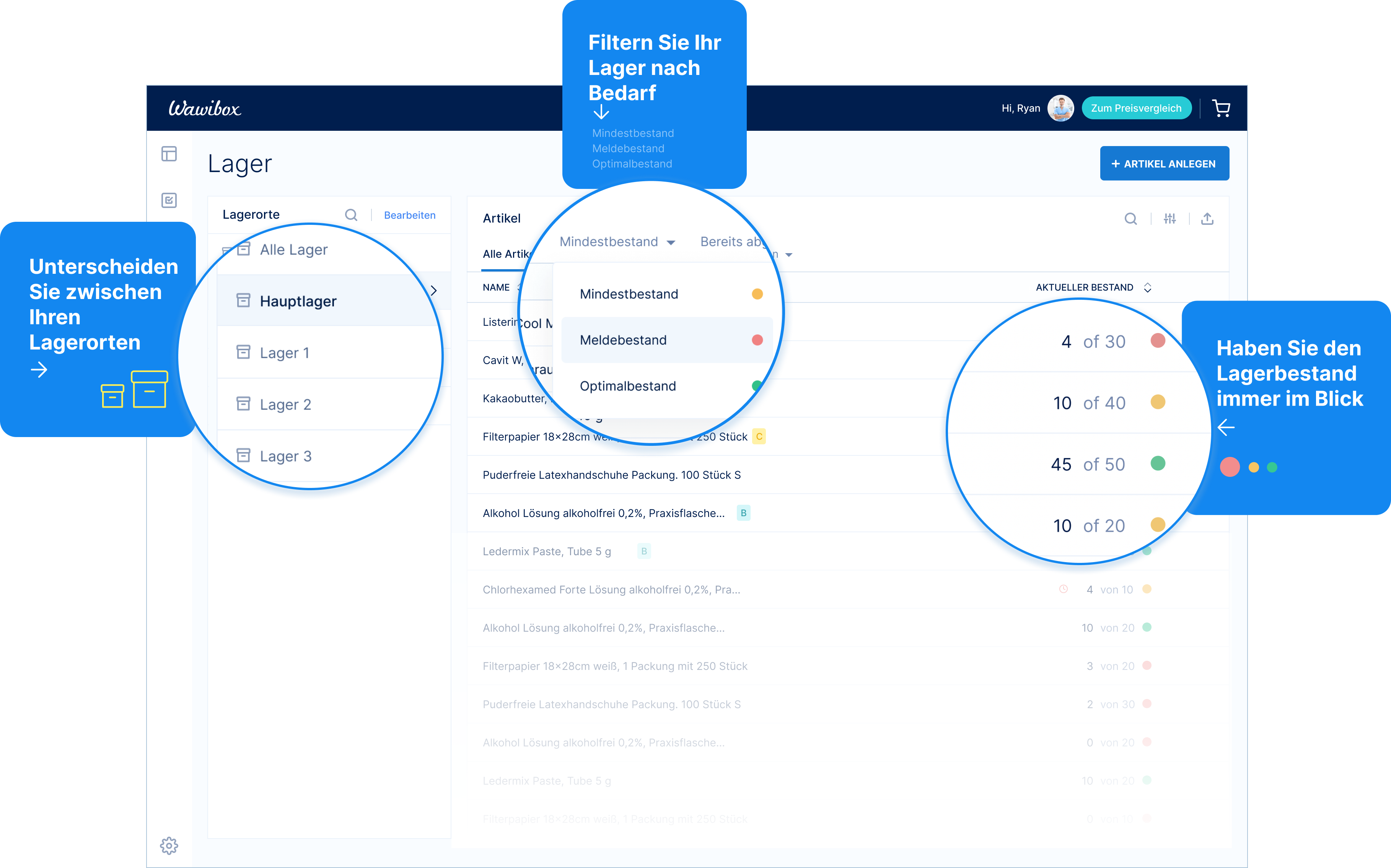 Moderne Materialverwaltung für Ihre Praxis | Wawibox Pro